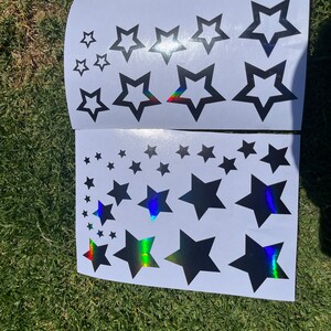 37 Star Pack/ Star Decal Pack/star Sticker Pack/ Star Window Stickers ...