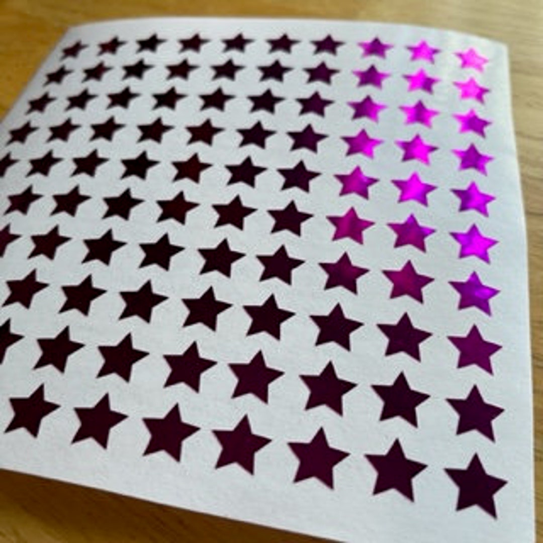100 Count 1/2 Inch Star Decals/stickers/stencils - Etsy