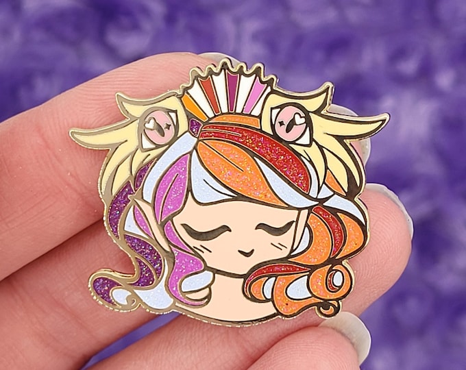 Smiling Seraphim, LGBTQ+ Angel Enamel Pin - Lesbian Edition - Etsy