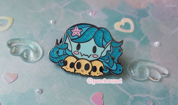 Pearlesqued Pals: Siren Mermaid Enamel Pin | Etsy