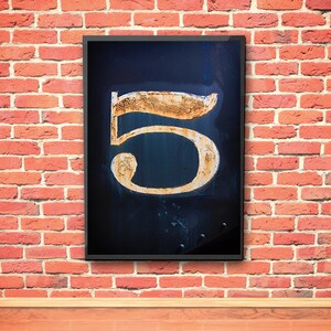Vintage Signs, Nursery Print, 5, Number 5, Number Art, Baby Boy ...