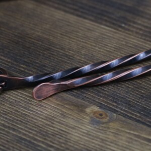 Key Ring Holder, Twisted Oxidized Copper Hook and Split Ring - Etsy