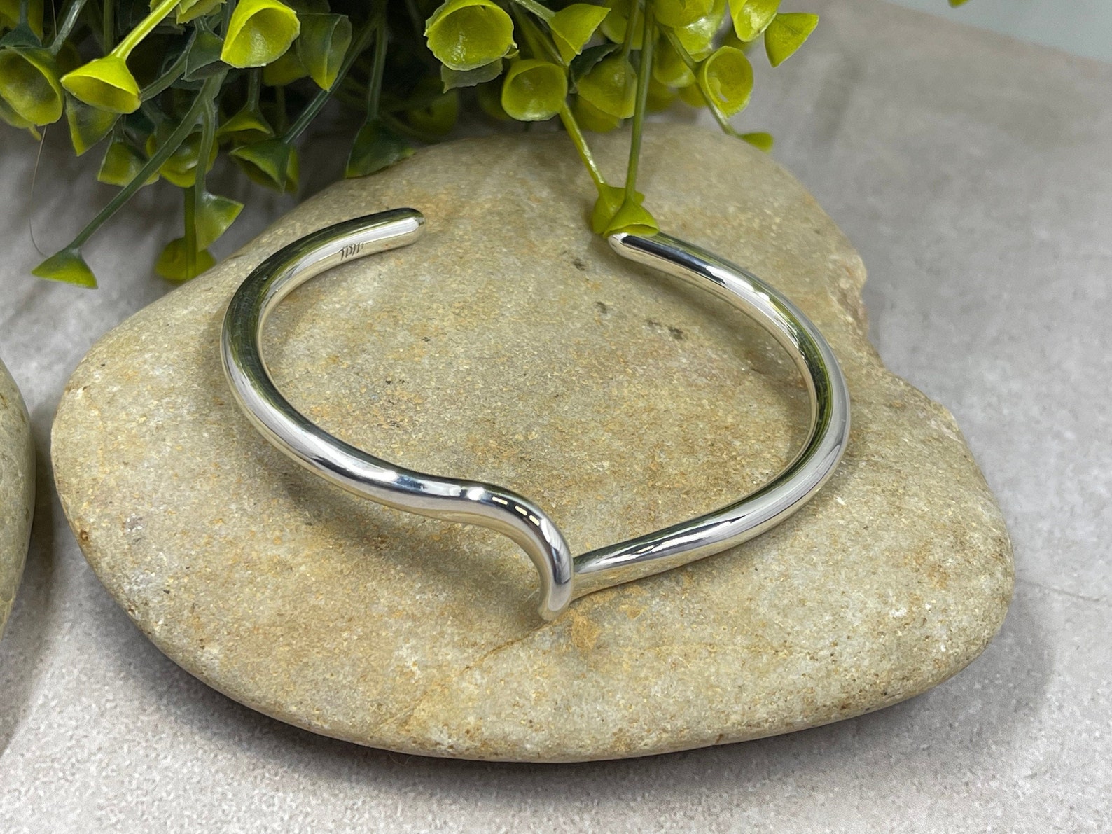 ZEE Bracelet Sterling Silver Crossover Cuff Bracelet | Etsy