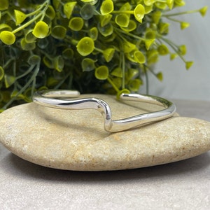ZEE Bracelet Sterling Silver Crossover Cuff Bracelet - Etsy