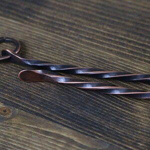 Key Ring Holder, Twisted Oxidized Copper Hook and Split Ring - Etsy