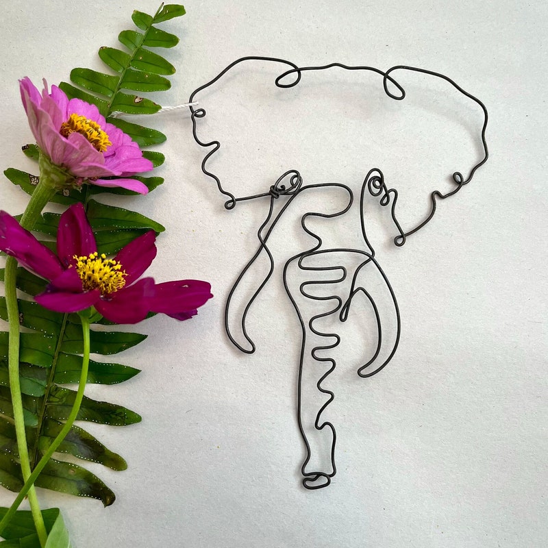 Wire Elephant - Etsy