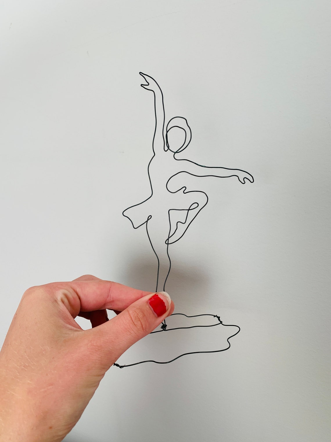 Wire Ballerina Dancing Sculpture Handmade Figurine Gift Ballet | Etsy