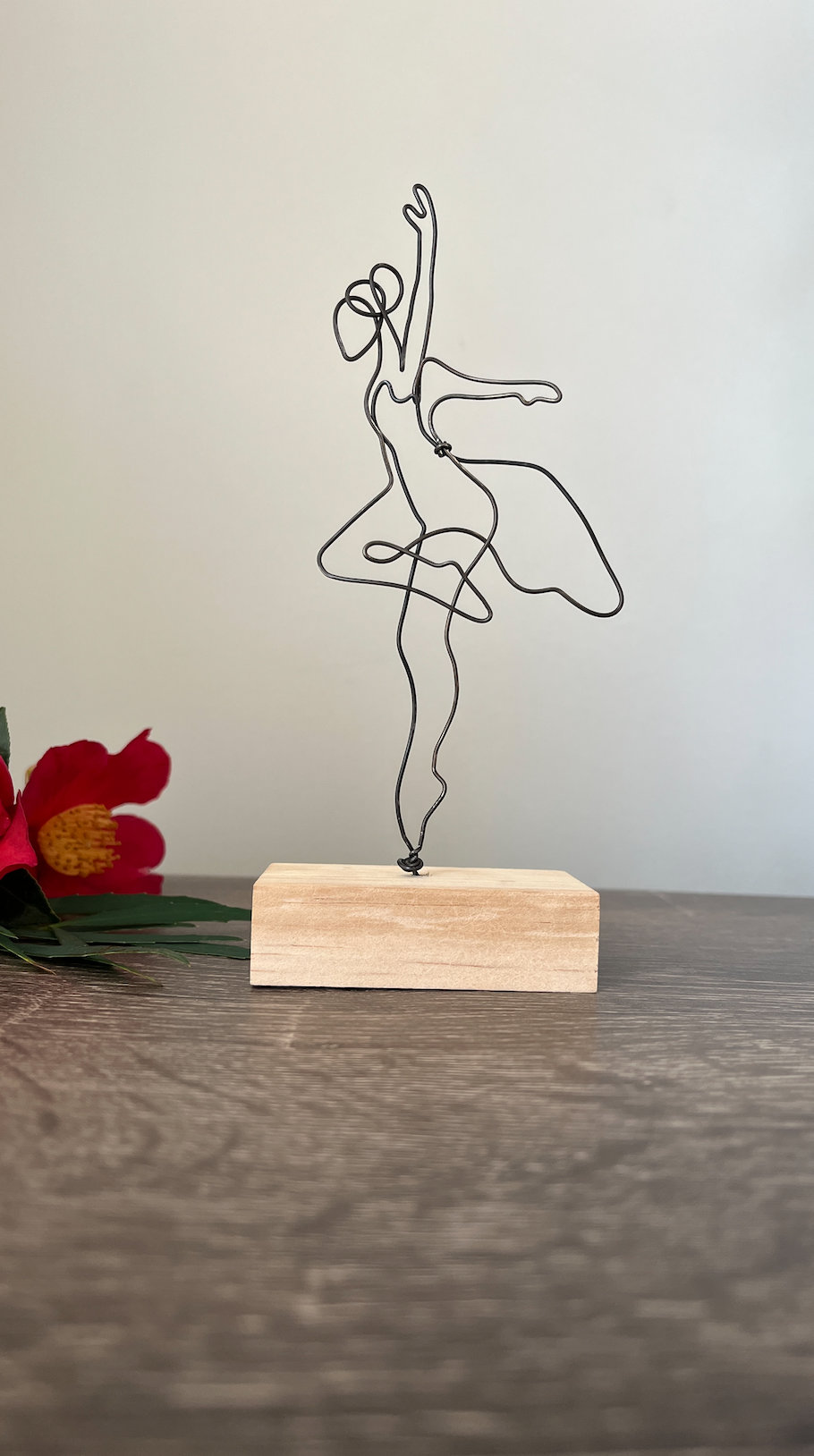 Wire Ballerina Dancing Sculpture Handmade Figurine Gift Ballet Statue ...