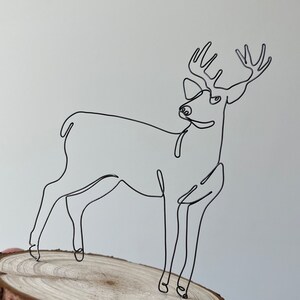 Wire Deer Handmade Metal Sculpture Figurine Fawn Hunter Doe Season Stag ...