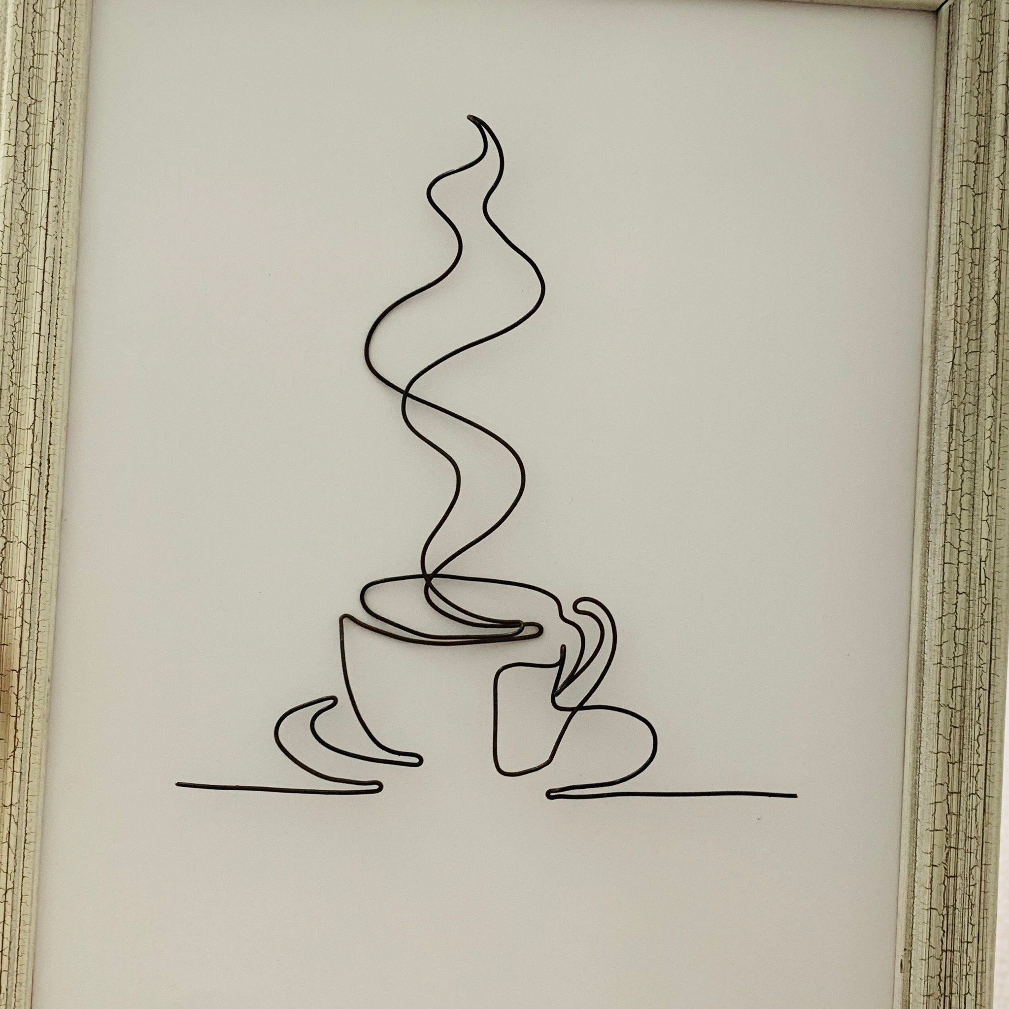 Wire Coffee Tea Cup Handmade Drink Hot Chocolate Caffeine - Etsy