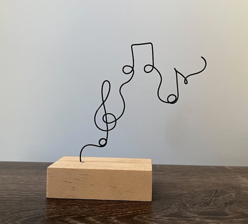 Wire Music Notes Sculpture Treble Clef Bass Musical Gift Wall - Etsy
