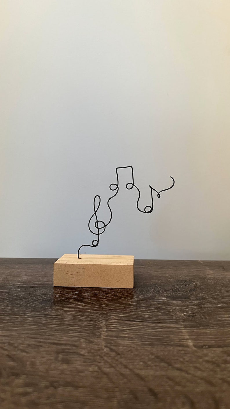 Wire Music Notes Sculpture Treble Clef Bass Musical Gift Wall - Etsy