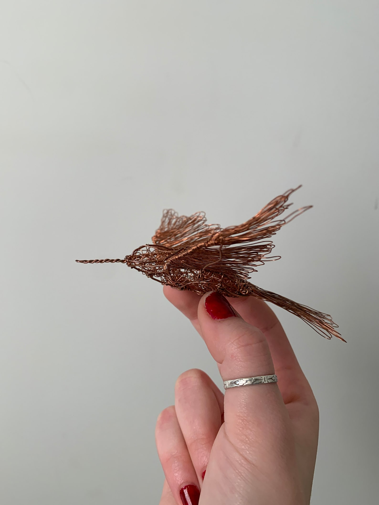 Copper Wire Hummingbird Sculpture Ornament Handmade Gift - Etsy India