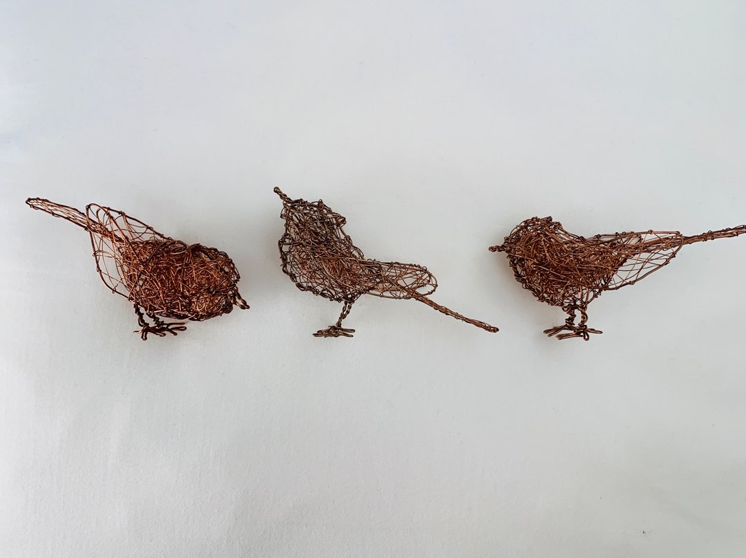 Wire Copper Bird Handmade Chickadee - Etsy