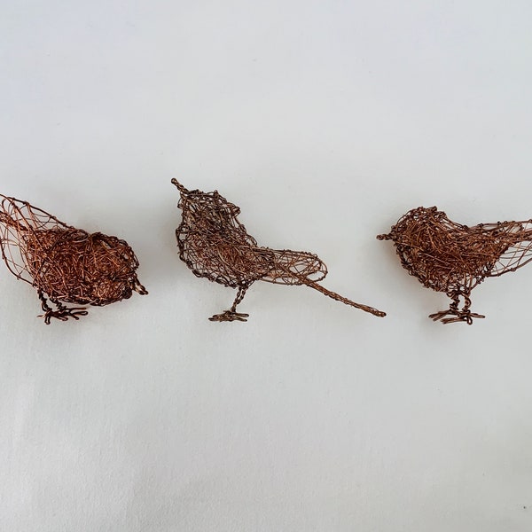 Wire Bird Sculpture - Etsy