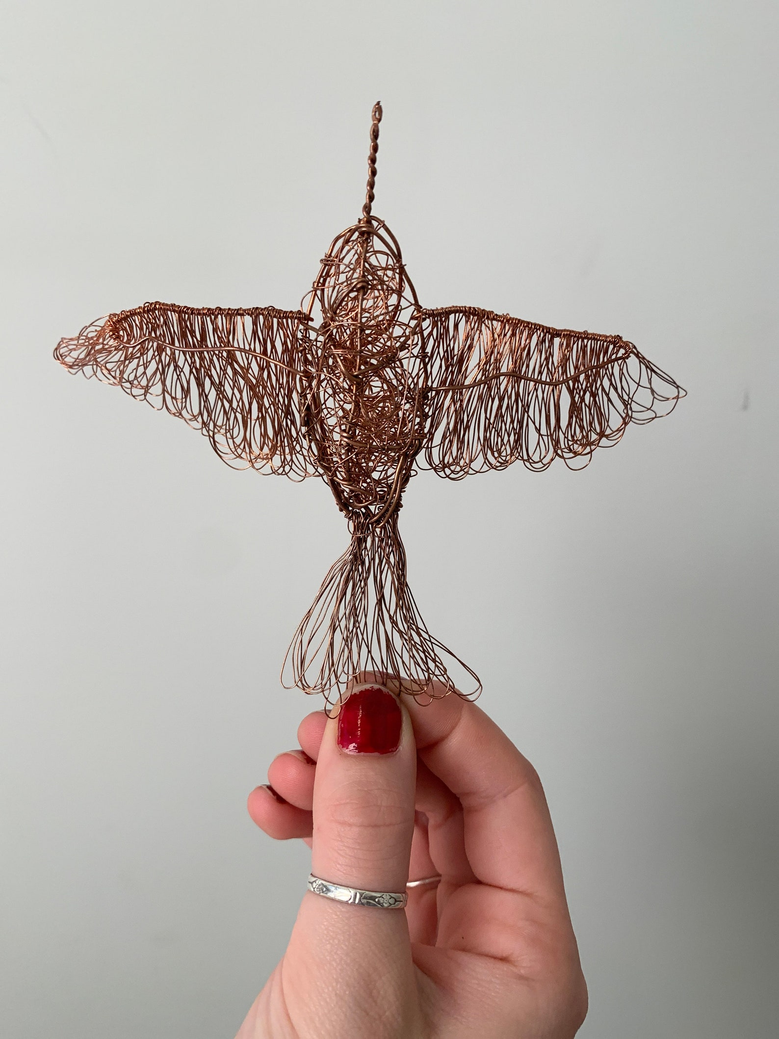 Copper Wire Hummingbird Sculpture Ornament Handmade Gift - Etsy India