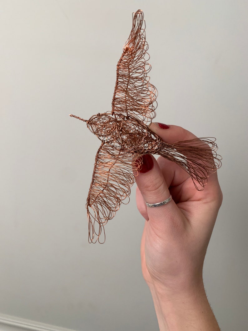Copper Wire Hummingbird Sculpture Ornament Handmade Gift - Etsy India