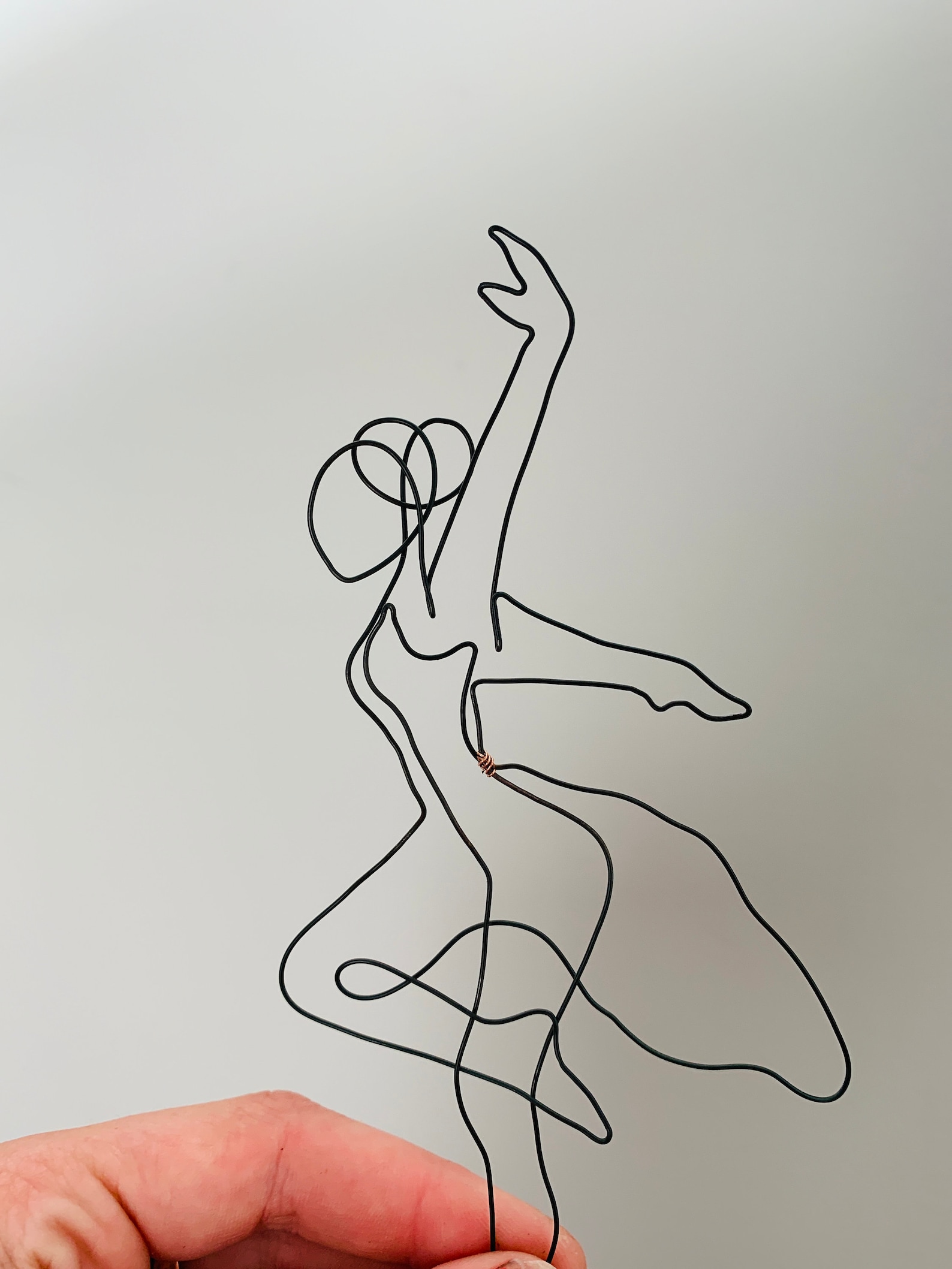 Wire Ballerina Dancing Sculpture Handmade Figurine Gift Ballet | Etsy