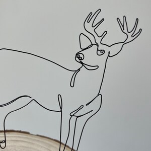 Wire Deer Handmade Metal Sculpture Figurine Fawn Hunter Doe Season Stag ...