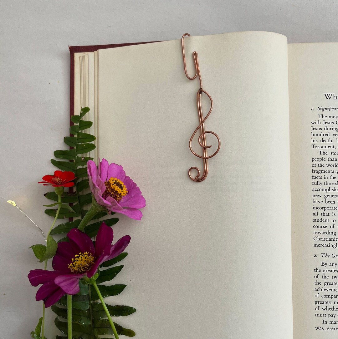 Treble Clef Bookmark Wire Reader Gift Music Teacher Musician Art ...
