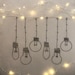 Wire Light Bulb Handmade Wall Art Metal Sculpture Decor Vintage Simple ...