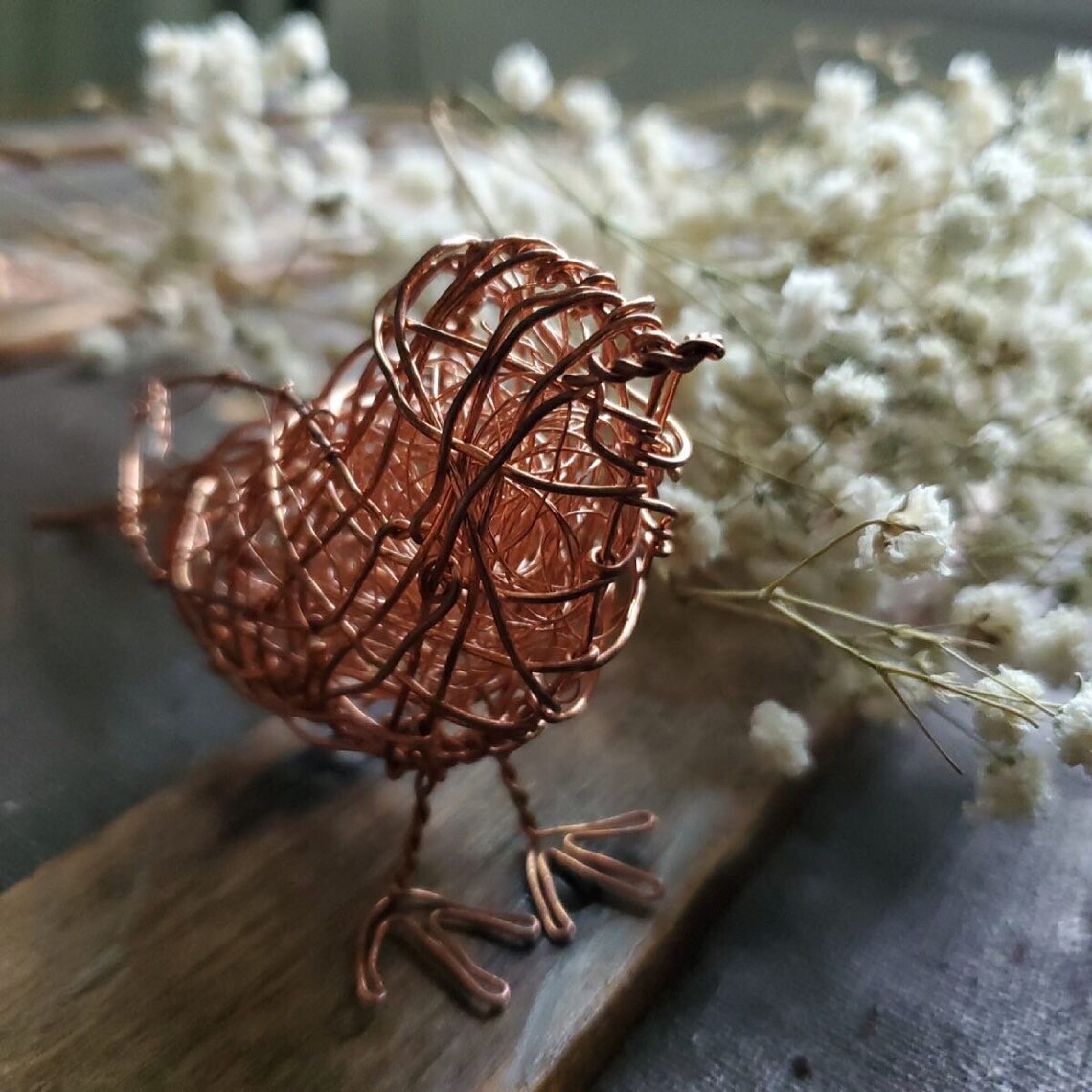 Wire Copper Bird Handmade Chickadee - Etsy