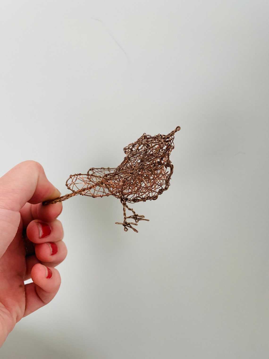 Wire Copper Bird Handmade Chickadee - Etsy