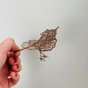 Wire Copper Bird Handmade Chickadee - Etsy