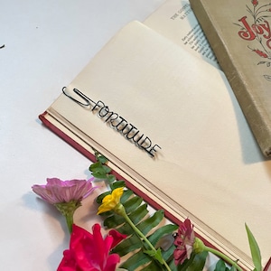 Fortitude Bookmark Wire Metal Reader Gift Paperclip Courage Strength ...