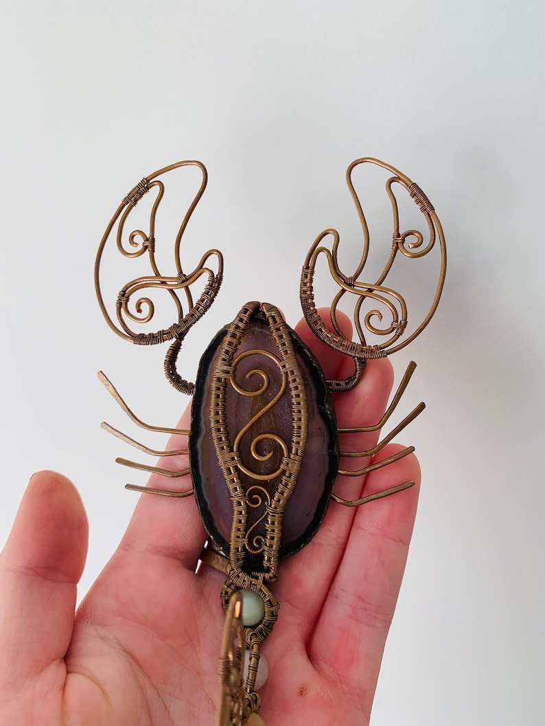 Wire Scorpion Handmade Sculpture Sea Creature Fish Figurine - Etsy