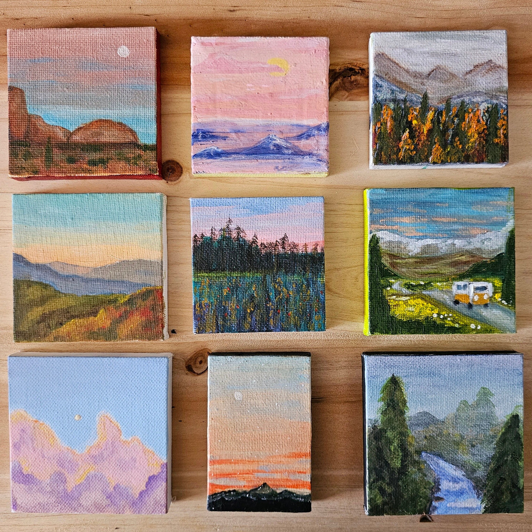 Mini Landscape Paintings