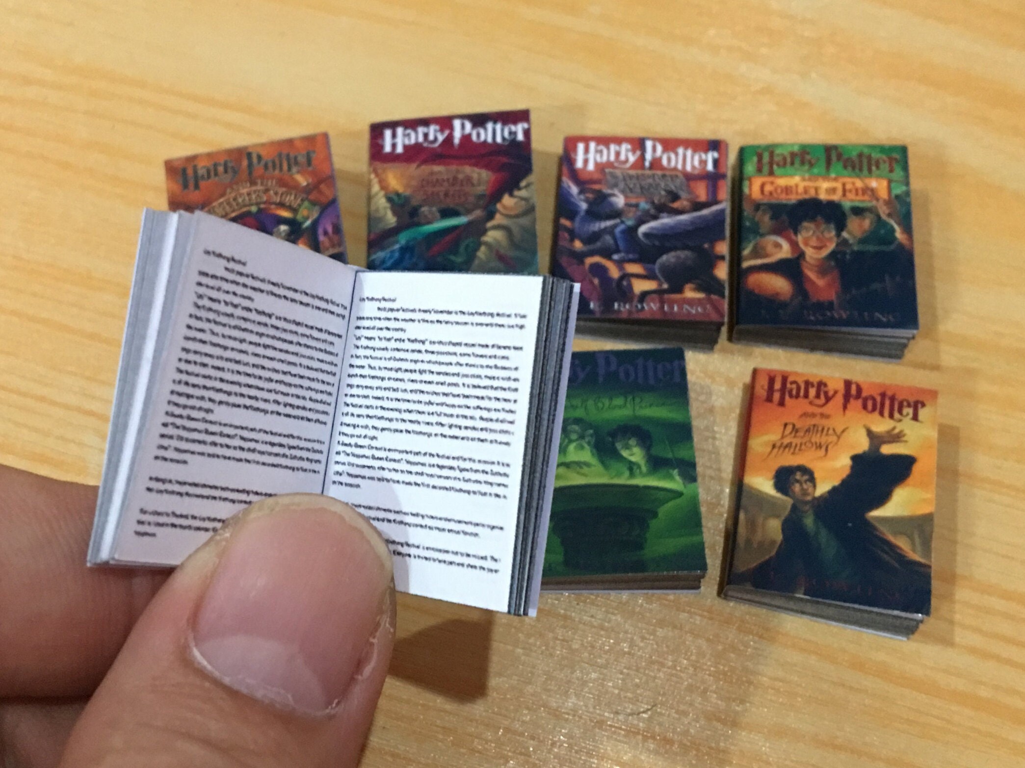 Doll's Books : HP Book Set for Dolls - Etsy