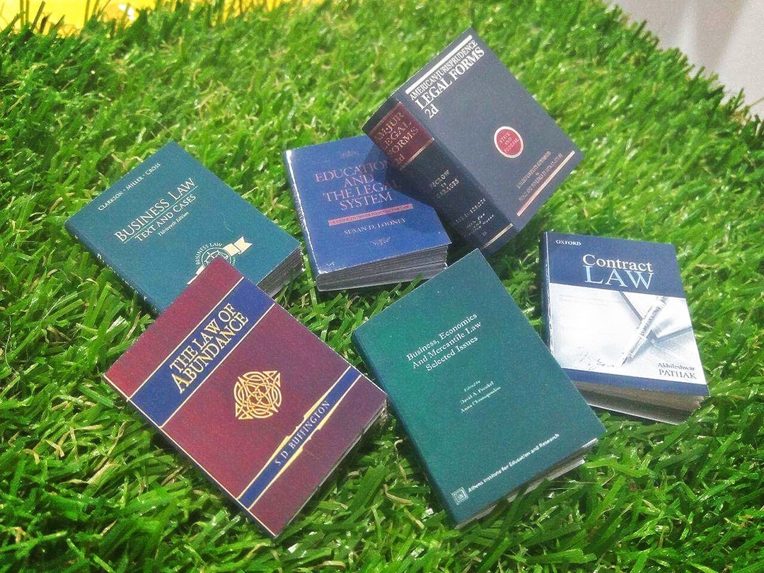 Law Textbook : 6 Books for Dolls - Etsy