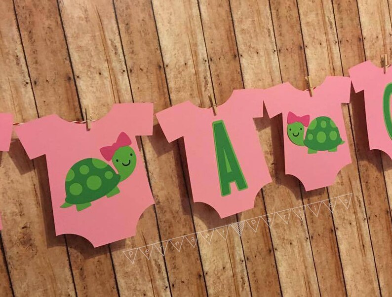 Turtle Baby Shower Decorations Turtle Baby Shower Banner | Etsy