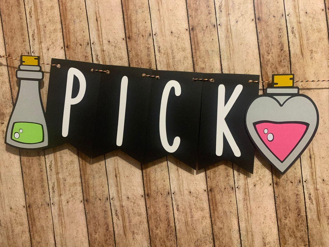 Pick Your Poison Banner - Halloween Decor, Trunk or Treat - Etsy
