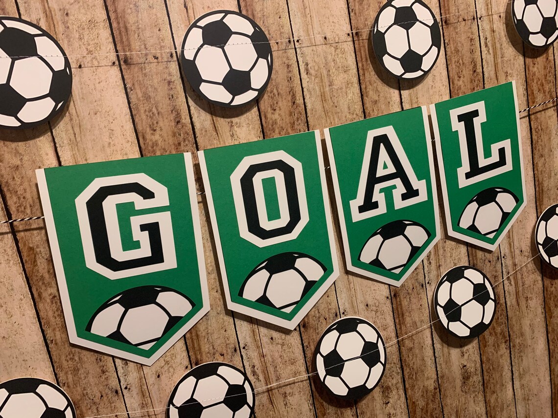 Soccer Ball Banner - Goal - Etsy