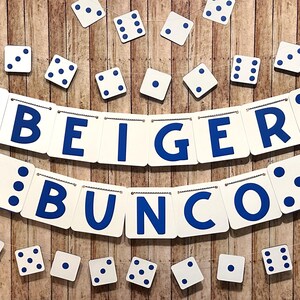 Dice Party Banner With Dice Garland - Bunco, Casino, Game Night - Etsy