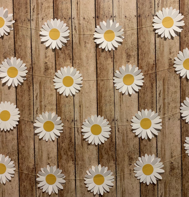 Daisy Party Decor Daisy Banner Daisy Theme Party Decorations - Etsy