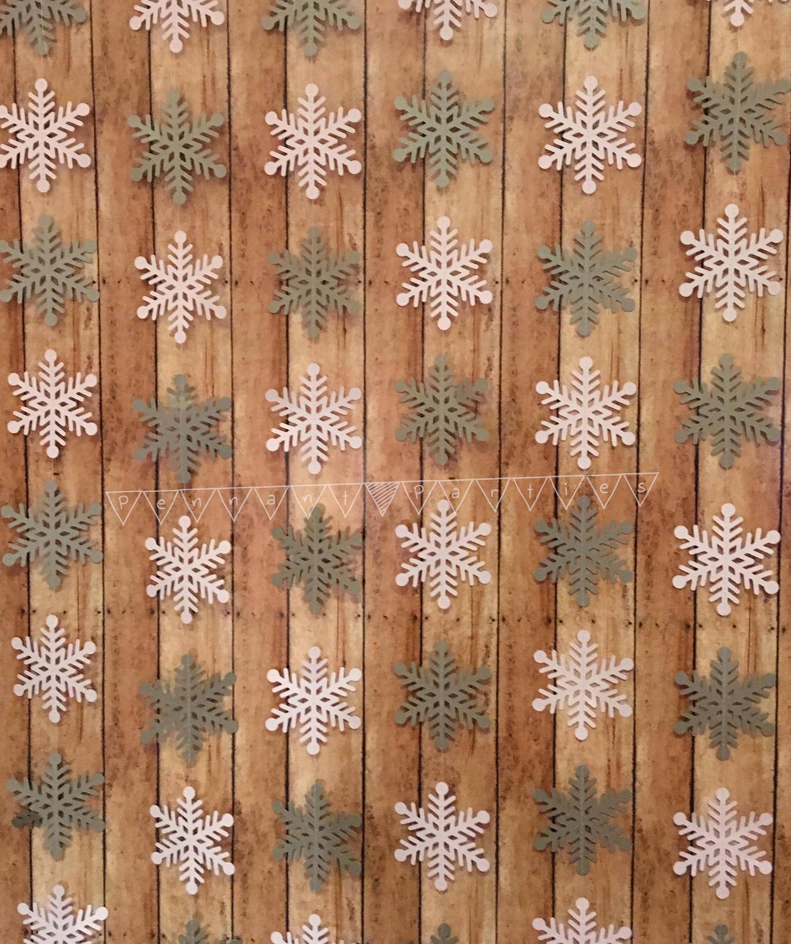 Snowflake Backdrop Table Backdrop Winter Wonderland Theme | Etsy