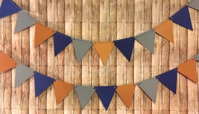 Custom Color Banner Pennant Banner Team Color Party Decor | Etsy