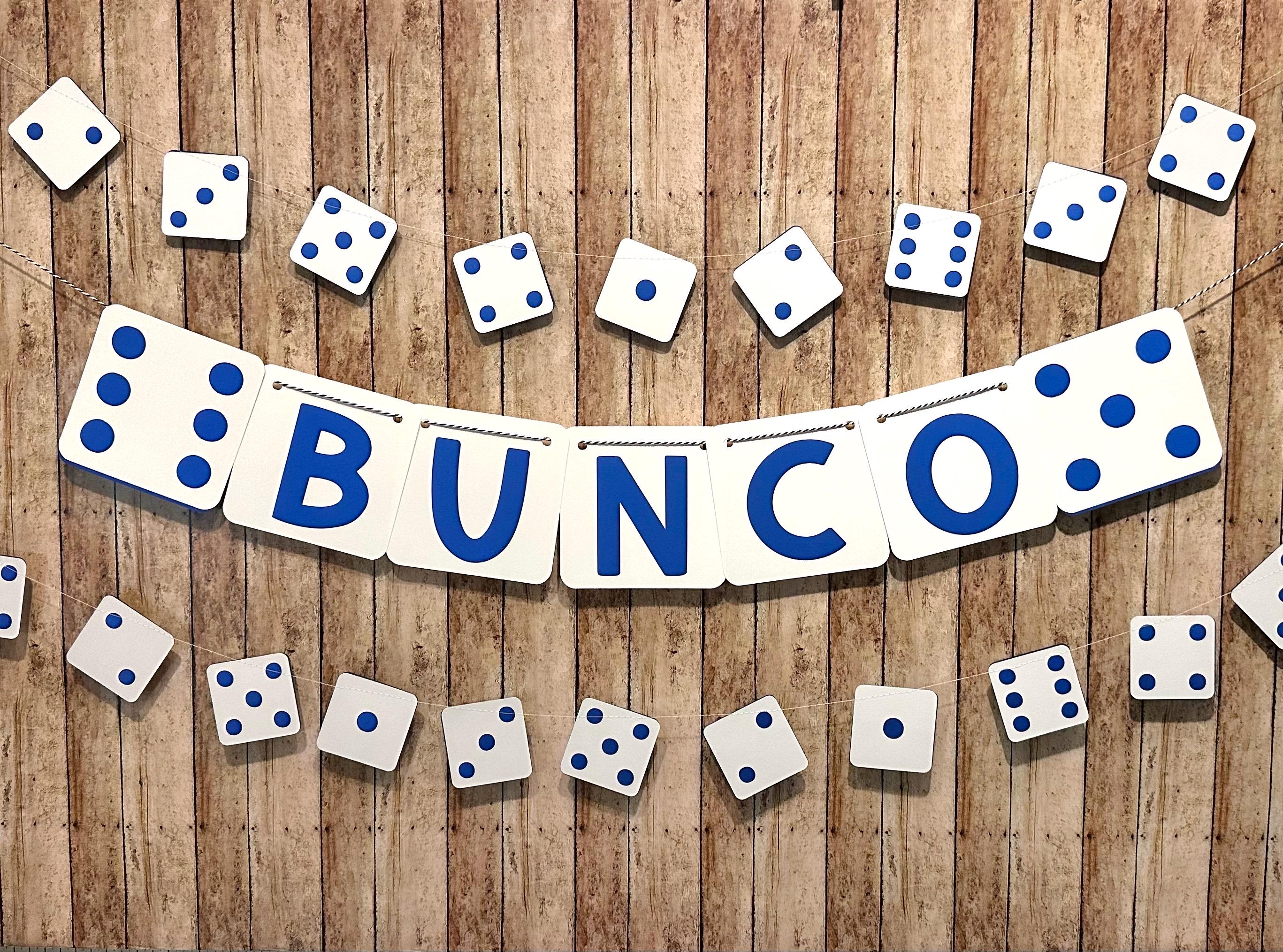 Dice Party Banner With Dice Garland - Bunco, Casino, Game Night - Etsy