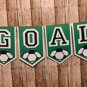 Soccer Ball Banner, Soccer Party Decor, Sports Theme, Soccer Garland ...