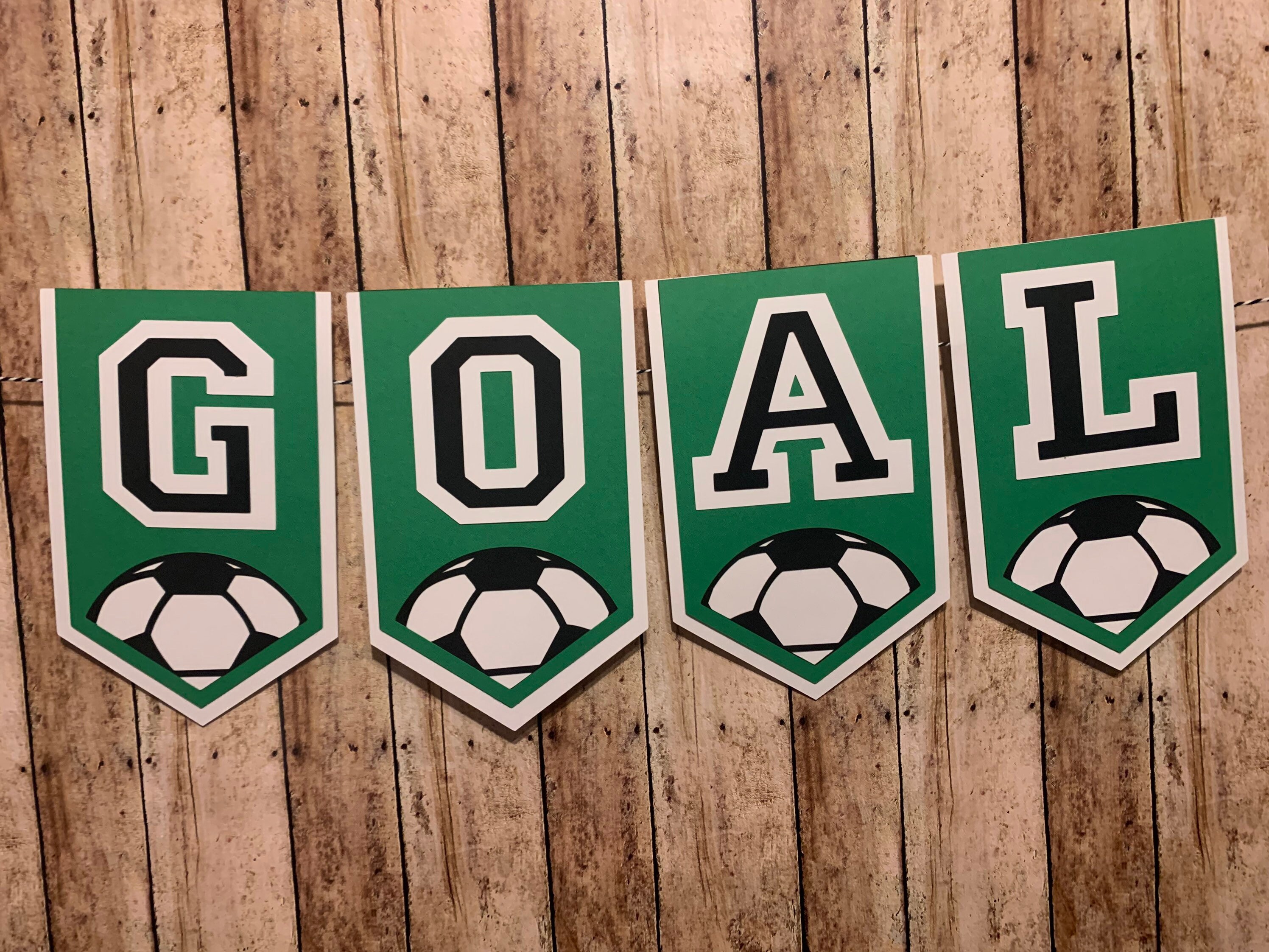 Soccer Ball Banner - Goal - Etsy