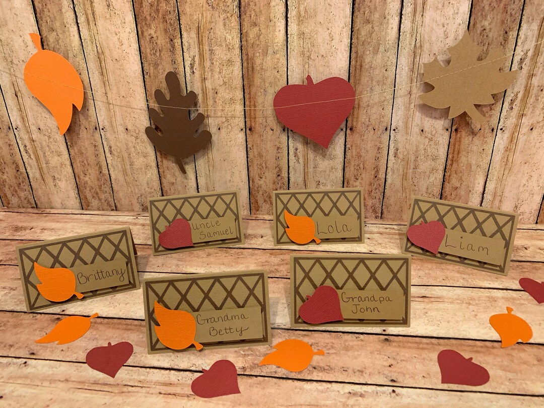 Thanksgiving Table Tent Food Label Place Cards - Etsy