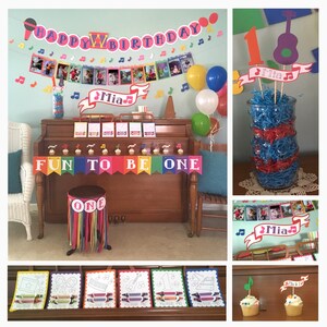 Happy Birthday Package Music Birthday Decor Rainbow Xylophone Birthday ...