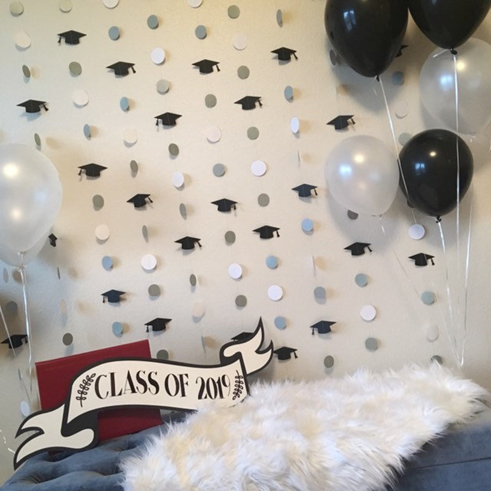 Graduation Backdrop Decoration Custom Graduation Garland | Etsy