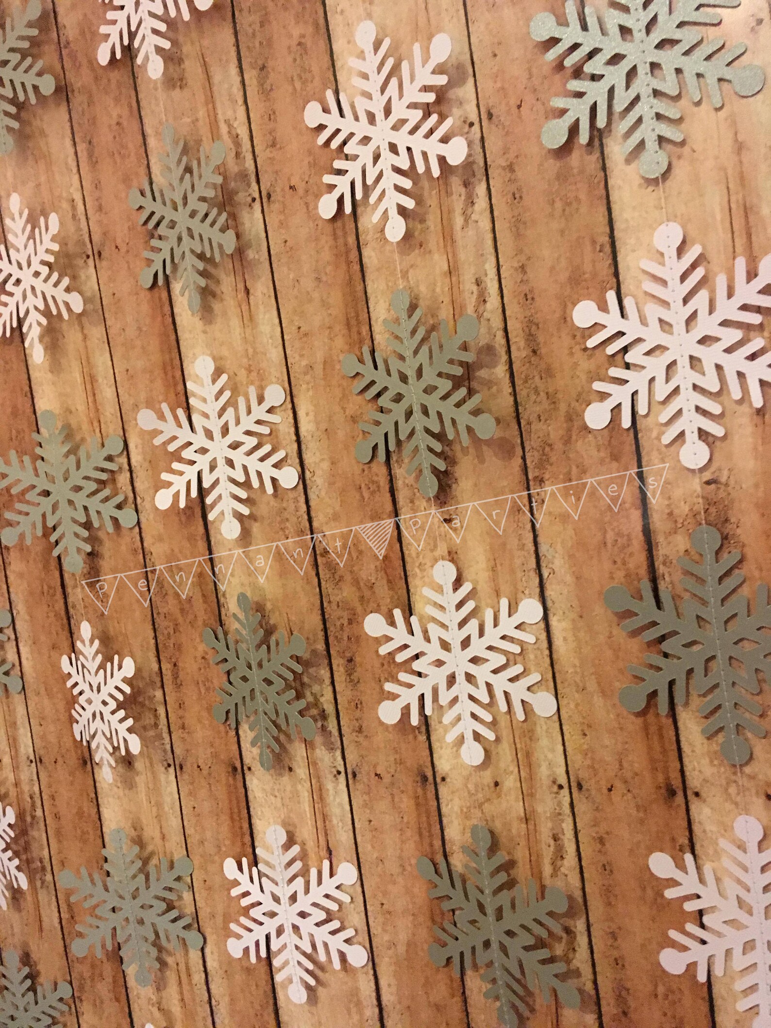 Snowflake Backdrop Table Backdrop Winter Wonderland Theme | Etsy