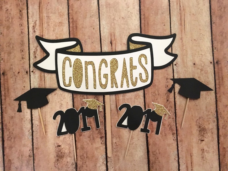 Graduation Decorations Graduation Cake Topper Class of 2019 | Etsy