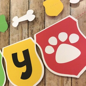 Paw Print Birthday Banner Set, Dog Birthday Party Theme, Puppy Name and ...