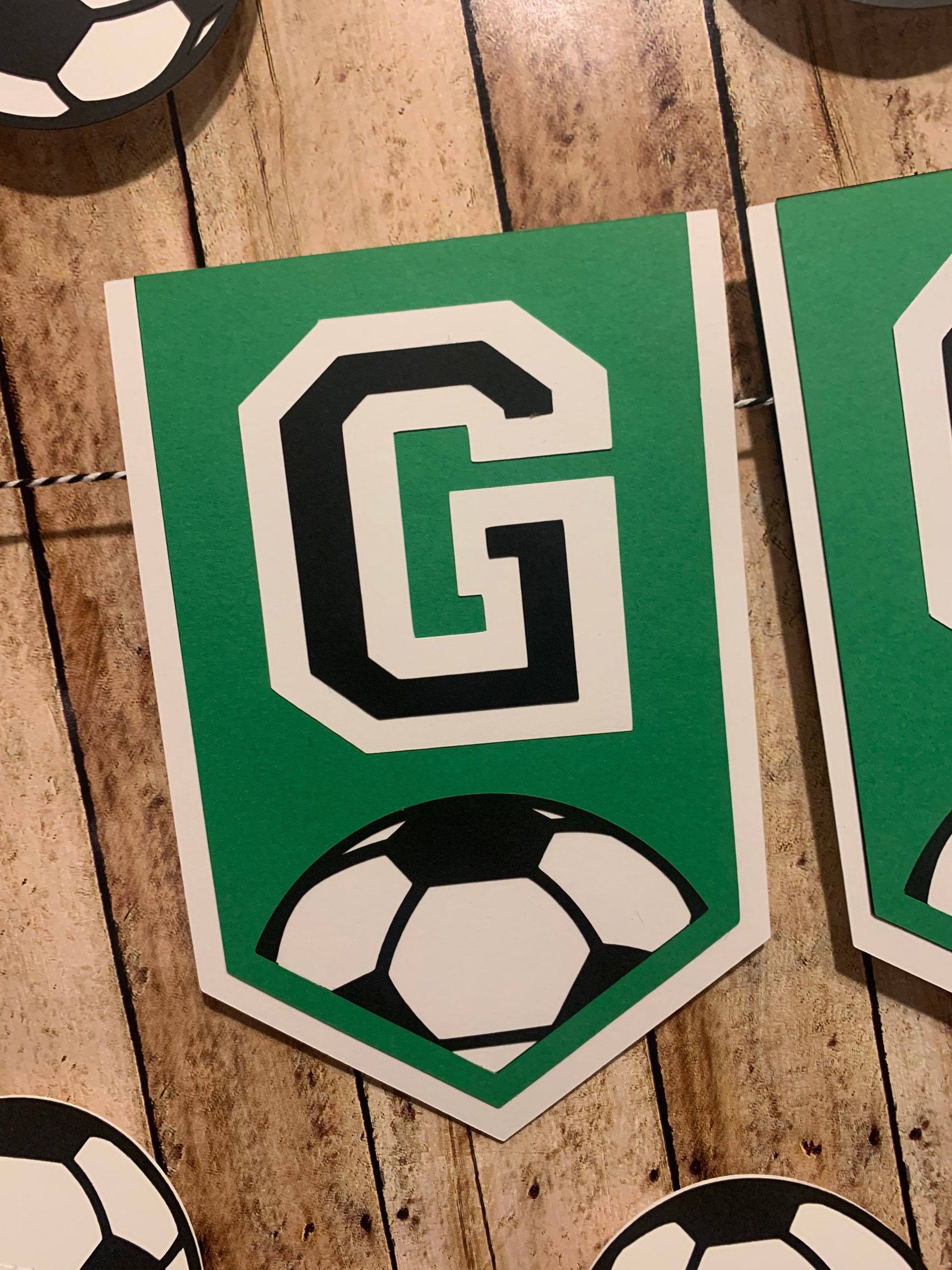 Soccer Ball Banner - Goal - Etsy